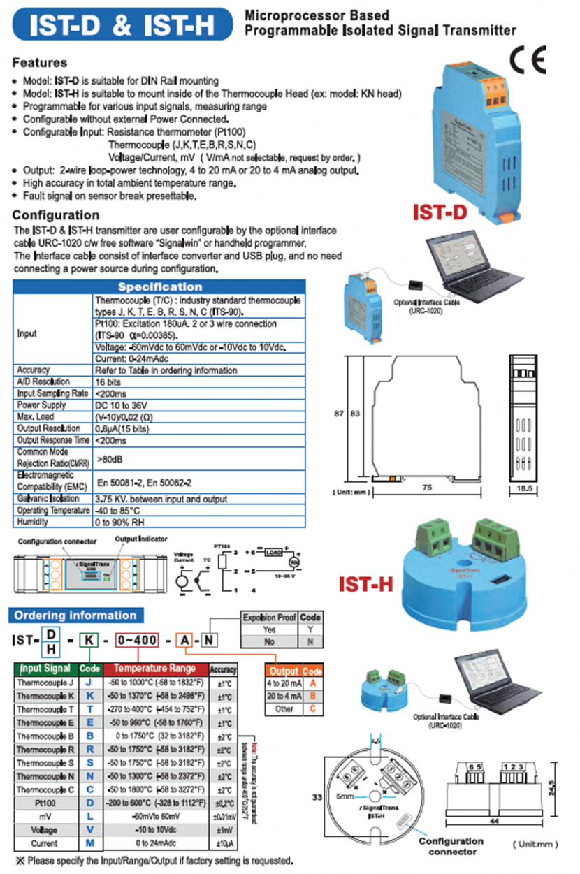 IST-D & IST-H Signal Transmitter – Global Heating