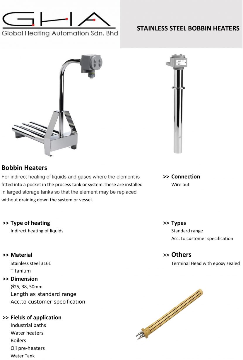 Stainless Steel Bobbin Heaters – Global Heating
